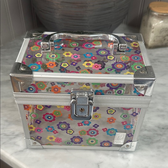 Storage & Organization | Colorful Floral Clear Storage Box | Poshmark